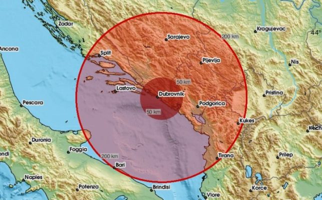 Jak potres kod Dubrovnika